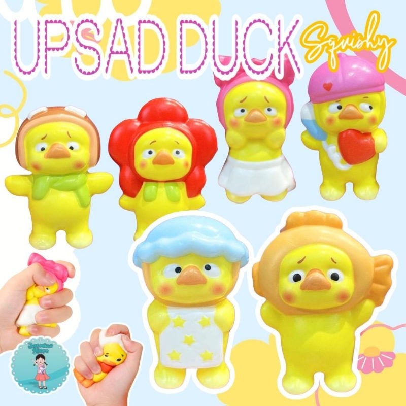 Large Squishy Toy Jumbo Upset Duck Labubu Kuromi Capybara/Squishy Duck ...