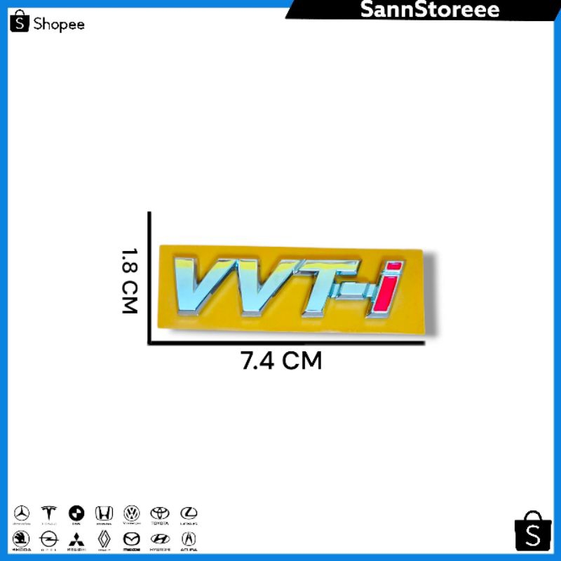 Original VVT-i / vvti Car Logo Emblem 7,4 cm | Shopee Malaysia