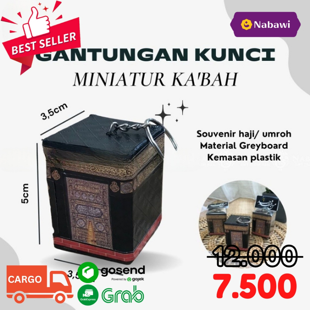 GANTUNGAN Miniature Kaaba Keychain Miniature Kaaba By Hajj and Umrah ...