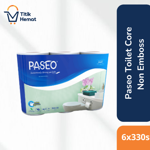 Paseo Toilet Core Non Emboss 6 Rolls 330s | Shopee Malaysia