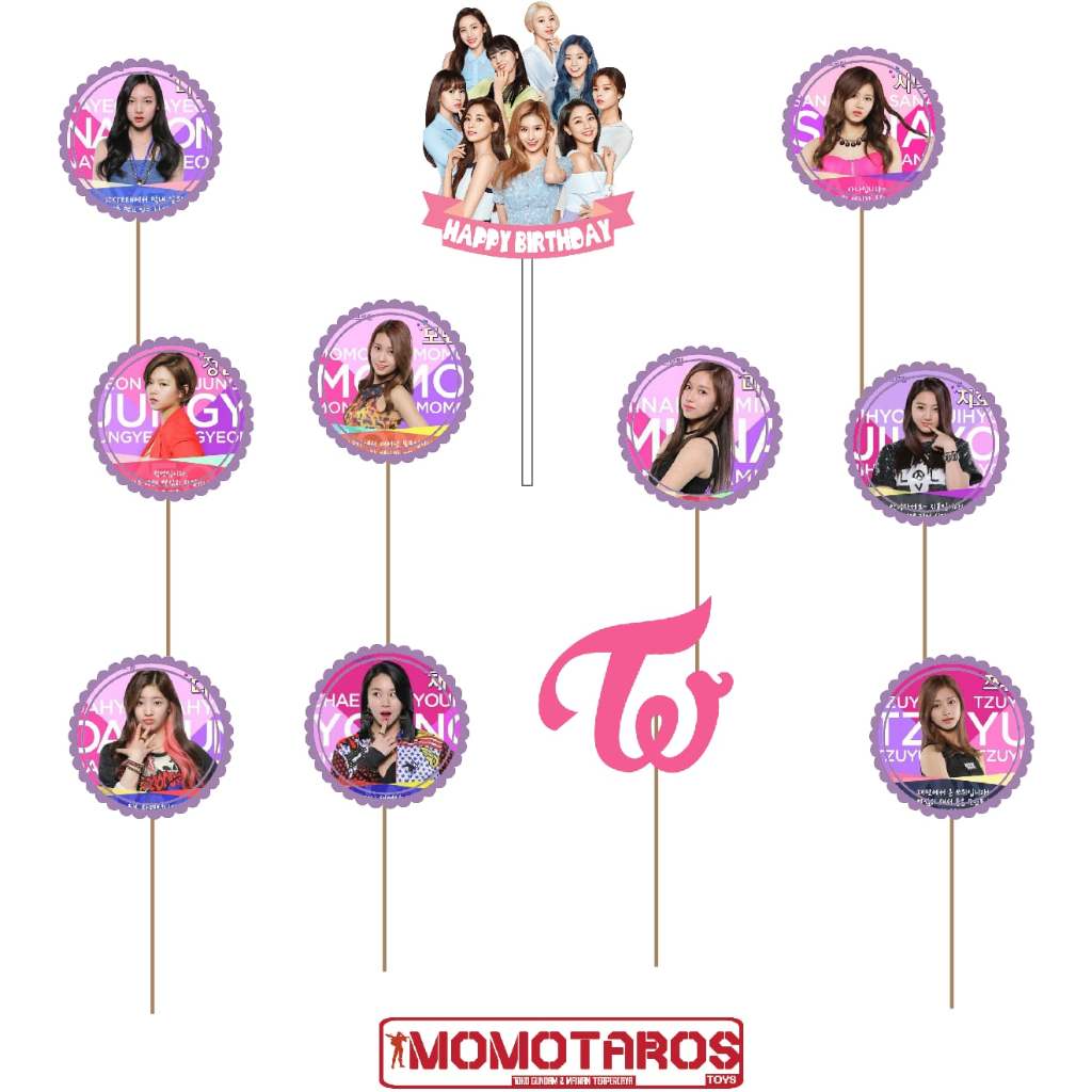 Twice kpop cake topper set | Shopee Malaysia