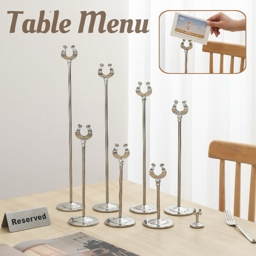 Menu Stand Holder Standing Table Number Menu Stand Table Clamp ...