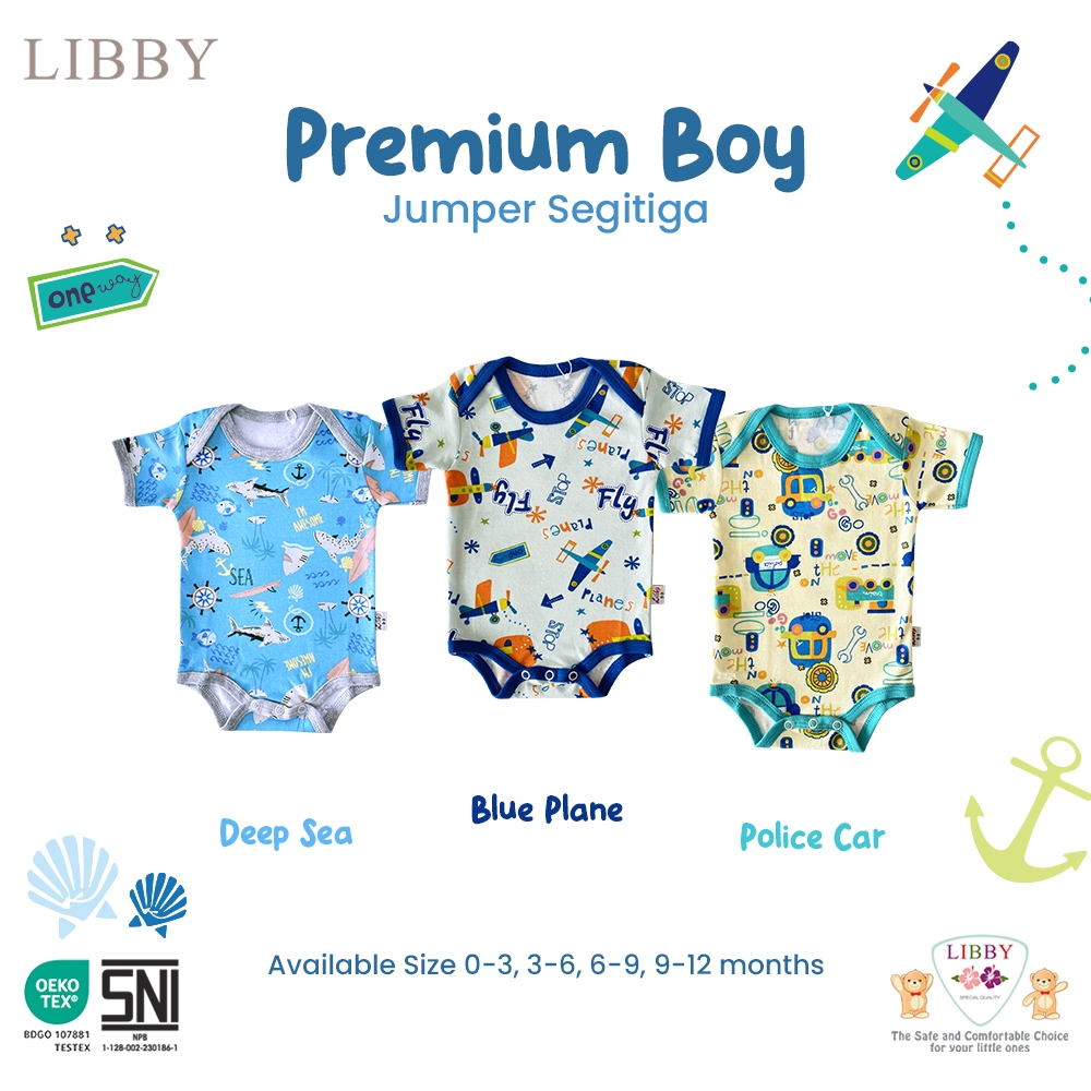 Libby Premium Boy Motif Triangle Jumper (1 PCS/PACK) | Shopee Malaysia