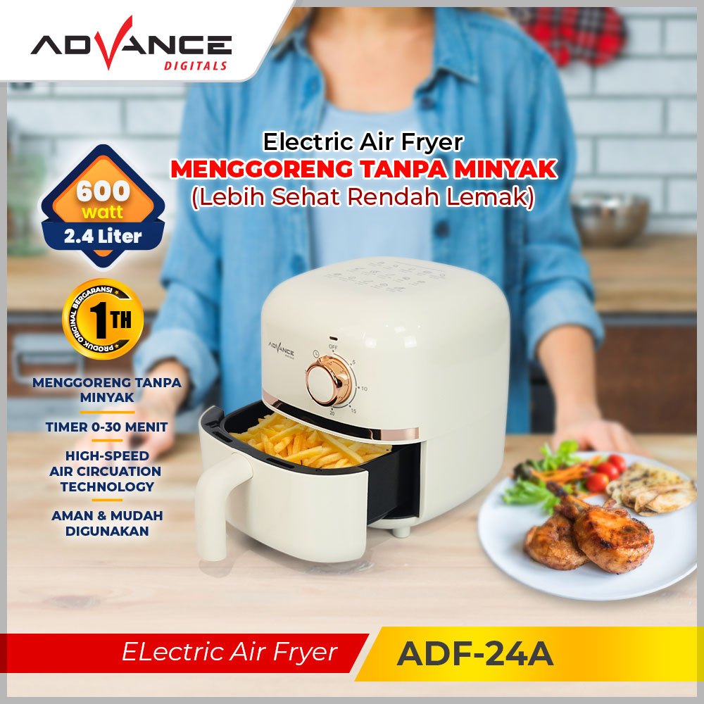 MESIN Advance Electric Air Fryer ADF-24A Oil-Free Frying Machine ...