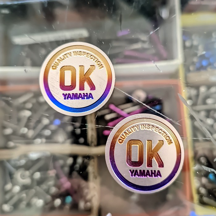 Yamaha Mio OK Inspection Titanium Quality Emblem | Shopee Malaysia