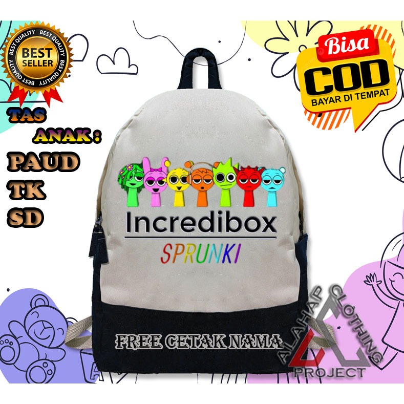 Sprunki Incredibox Children's Bag ALL Characters Free Name - Sprunki ...
