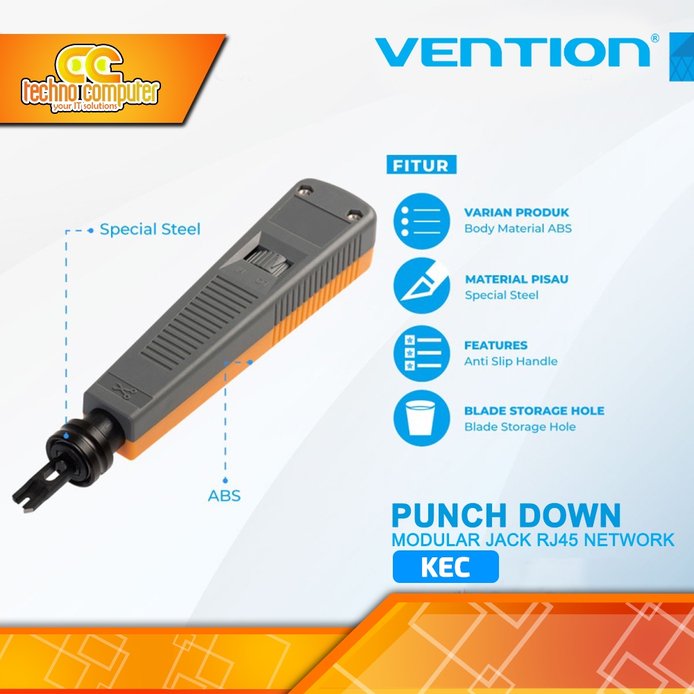 Vention Punch Down Impact Tool Modular Jack RJ45 Network - KEEH0 ...