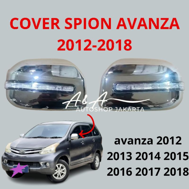 MIRROR COVER + SEIN LIGHTS TOYOTA AVANZA 2012 2013 2014 2015 2016 2017 ...
