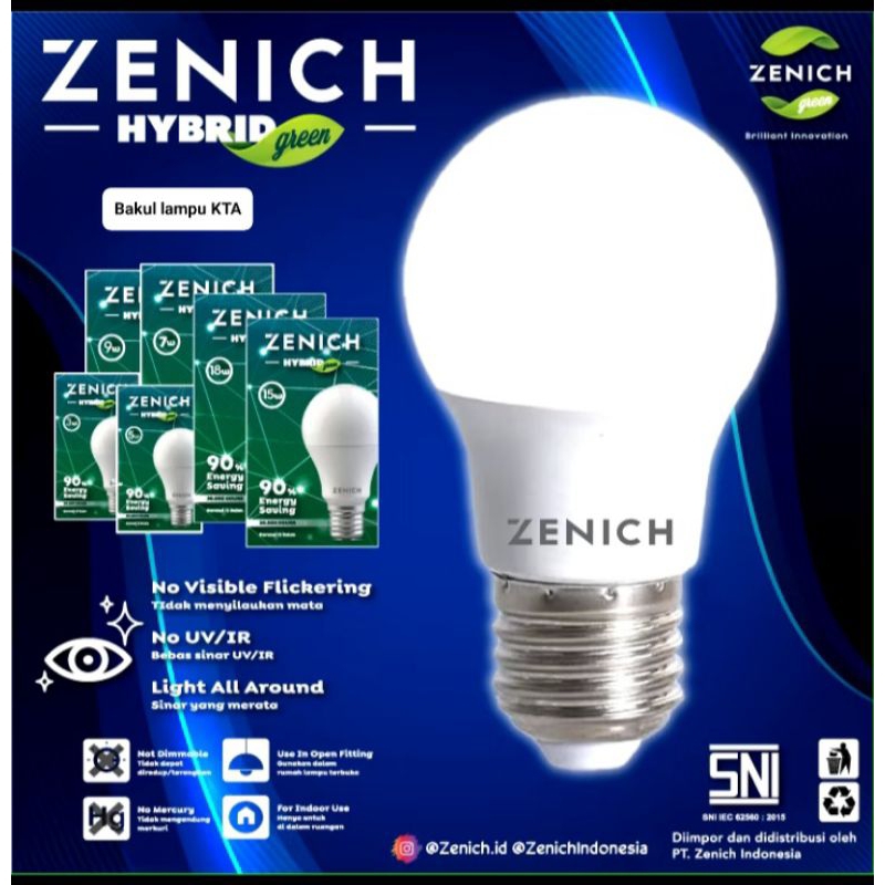 Zenich HYBRID LED Light Round Model | Shopee Malaysia