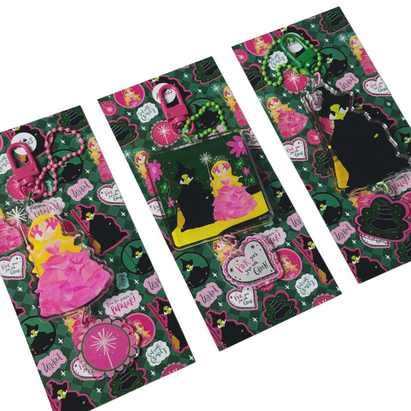 Wicked Acrylic Keychain Fanart by Alixos Elphaba Glinda Emerald City ...
