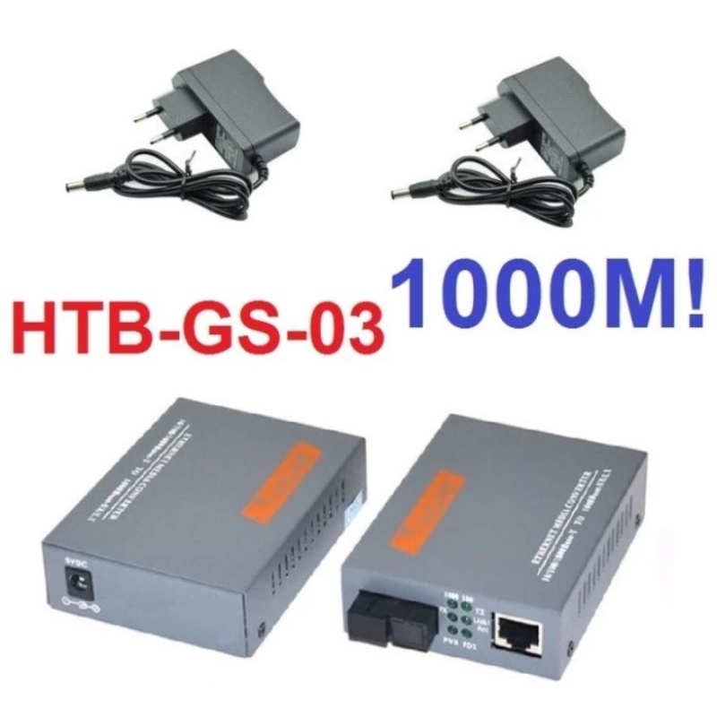 Fiber Optic Media Converter HTB-GS-03 A+B Optic Netlink HTB GS 03 Gigabit | Shopee Malaysia