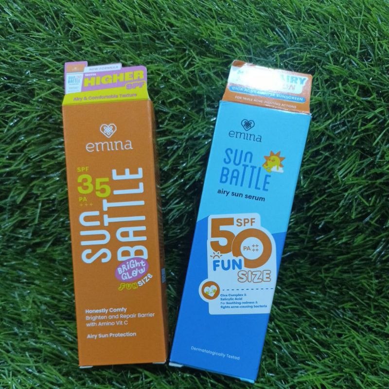 Sun protection emina sun battle spf 30 fun size using cardboard ...