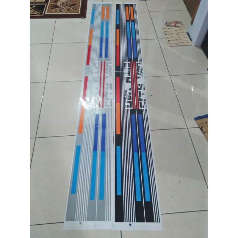 Sticker CARRY HIJET ZEBRA FUTURA WRITING CITY VAN STRYPING BODY MINIBUS CARRY ZEBRA UNIVERSAL ...