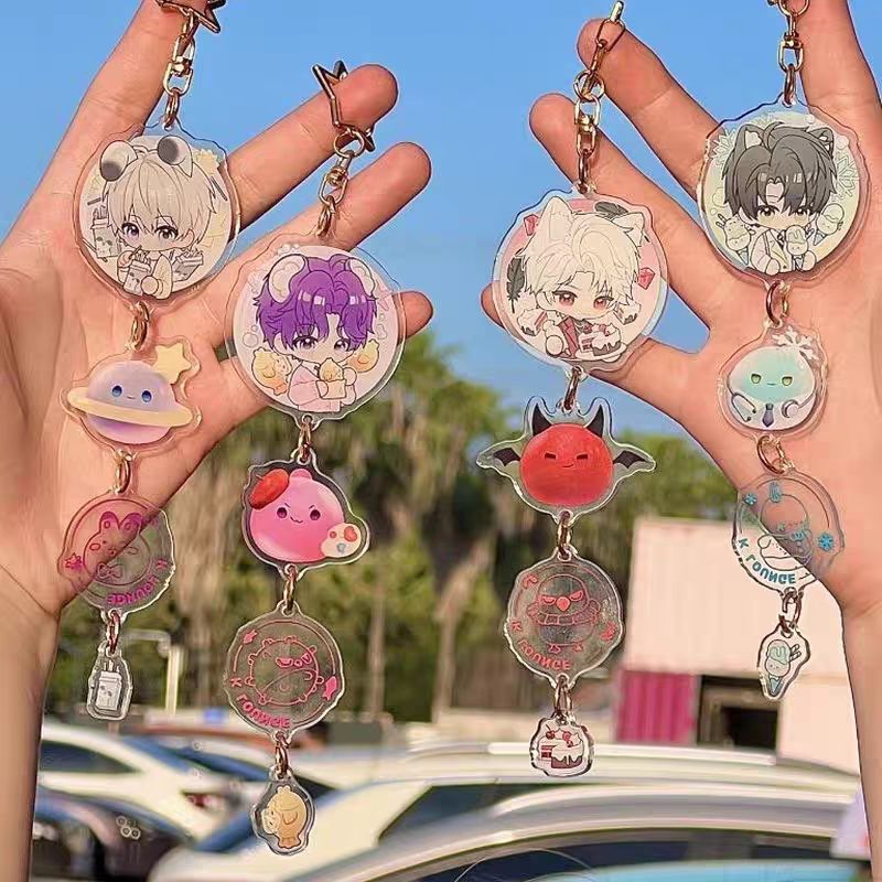 Ready Keychain Acrylic Love and Deepspace Zayne Rafael Xavier Sylus ...
