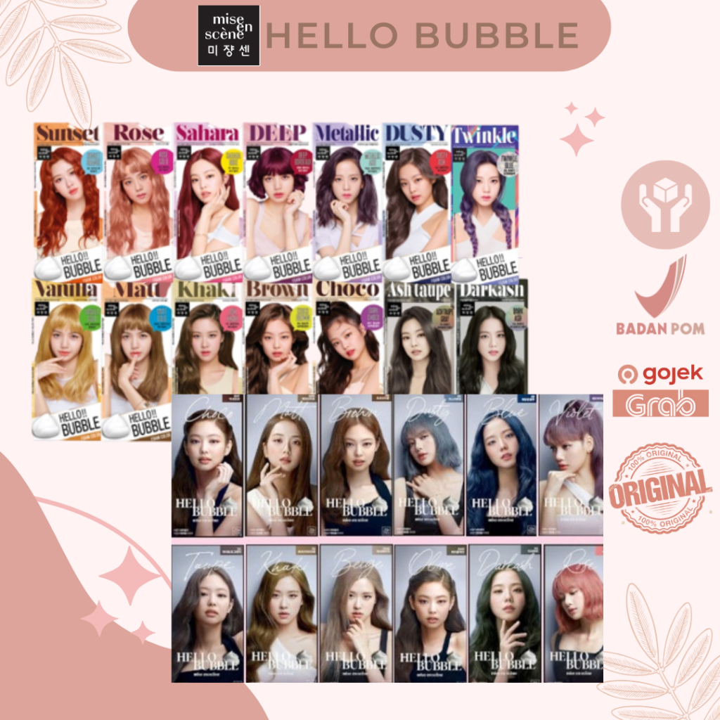 Mise EN SCENE Hello Bubble Dye Hair Coloring | Shopee Malaysia