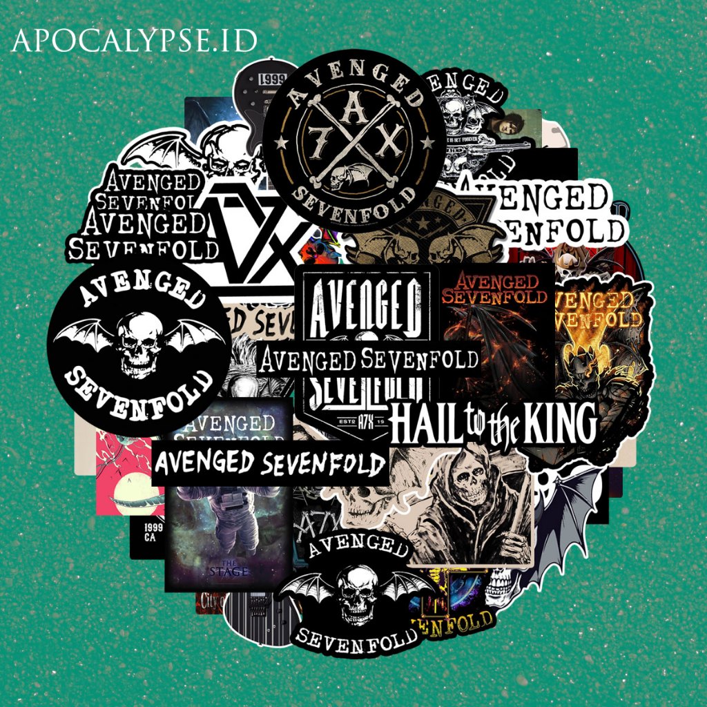 AVENGED SEVENFOLD STICKER - STICKER PACK - VINYL WATERPROOF Helmet ...