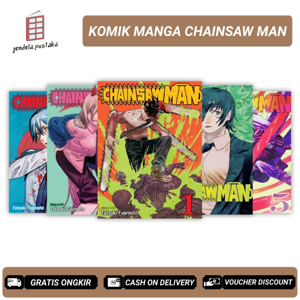 Manga Chainsaw Man Collection Comic Vol. 1-17 by Tatsuki Fujiyama Indonesian | Shopee Malaysia