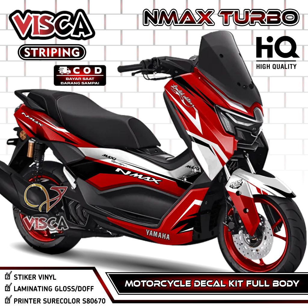 Nmax Turbo Full Body Decal - NMAX Neo Fullbody Motorcycle Sticker - New ...