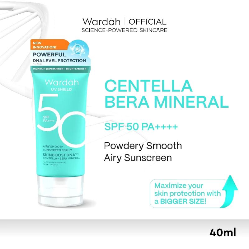 Wardah UV Shield Airy Smooth Sunscreen Serum SPF 50 PA+++ 40ml | Shopee ...