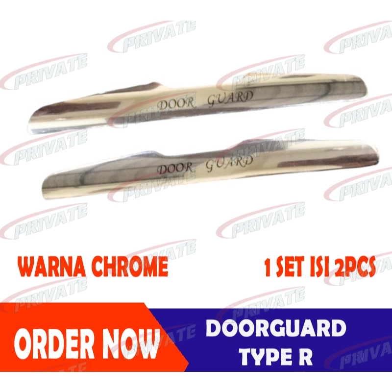 Doorguard REFLECTOR / CAR DOOR SIDE PROTECTOR TYPE R CHROME | Shopee ...