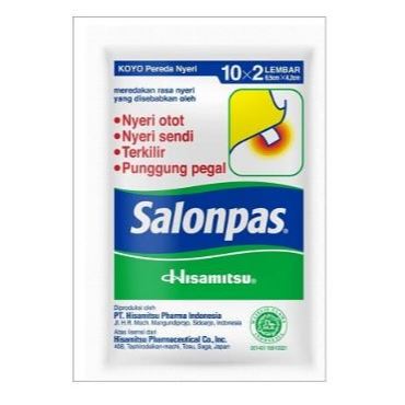 Salonpas relieves muscle joint pain sprains back aches sachet sheet ...