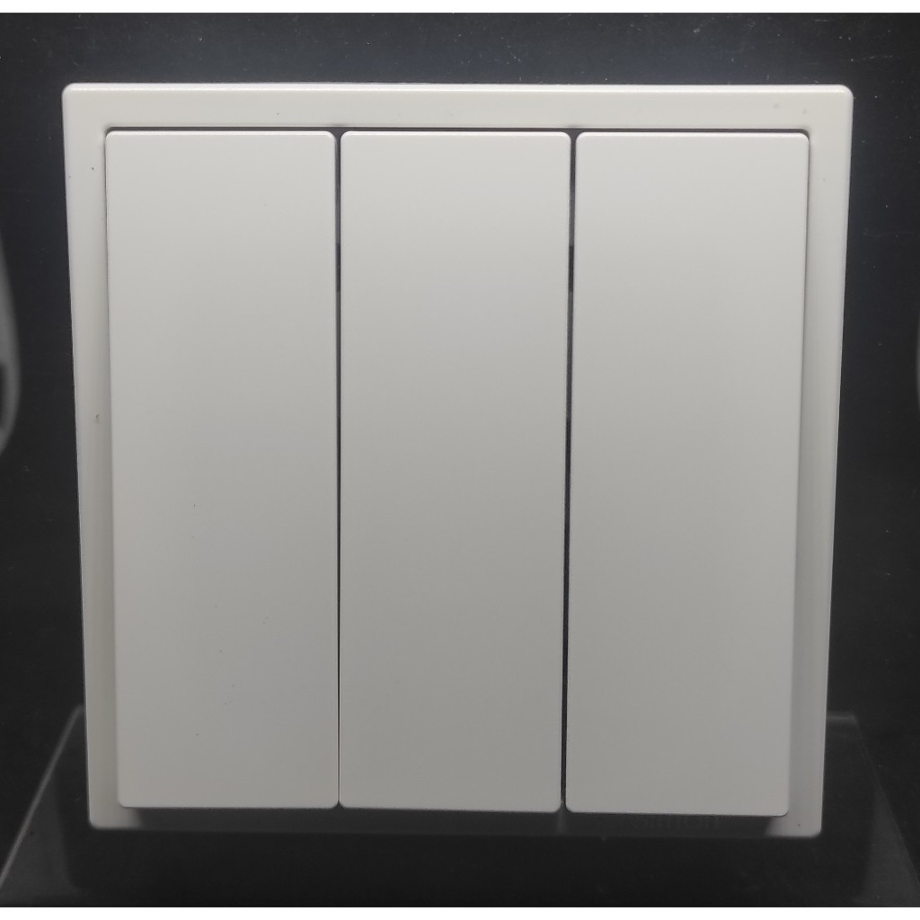 Simon I7 WHITE TRIPLE PUSH BUTTON SWITCH / TRIPLE BELL MOMENTARY SWITCH ...