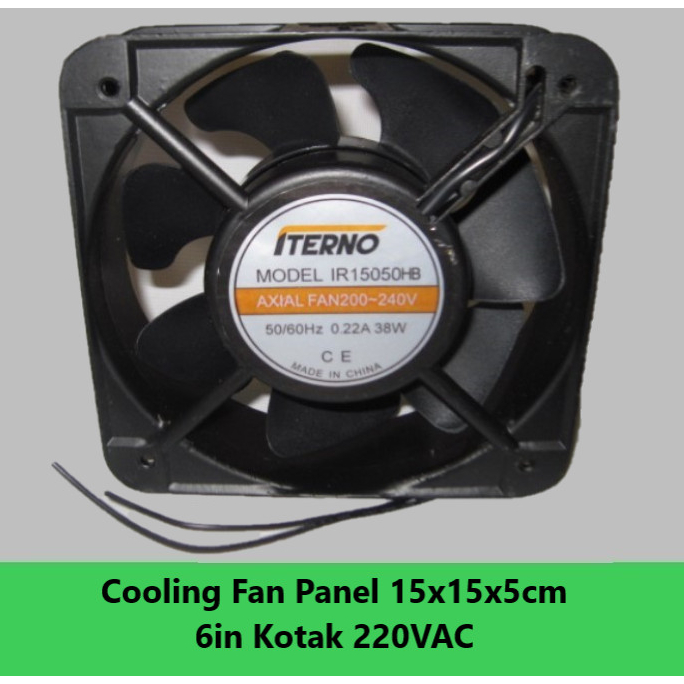 Cooling Fan Panel 15x15x5cm 6in Box 220VAC | Shopee Malaysia