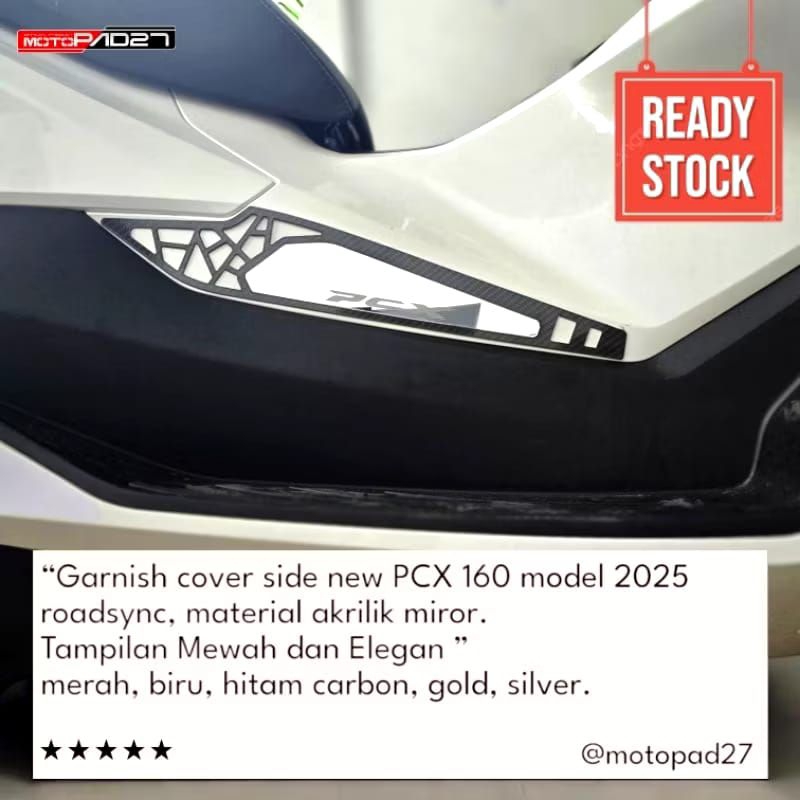 New PCX 160 side body garnish 2025 up MP27 | Shopee Malaysia