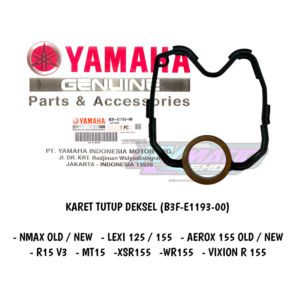 Rubber DECSEL LID NMAX AEROX 155 LEXI R15 V3 MT15 XSR 155 VIXION R 155 ...