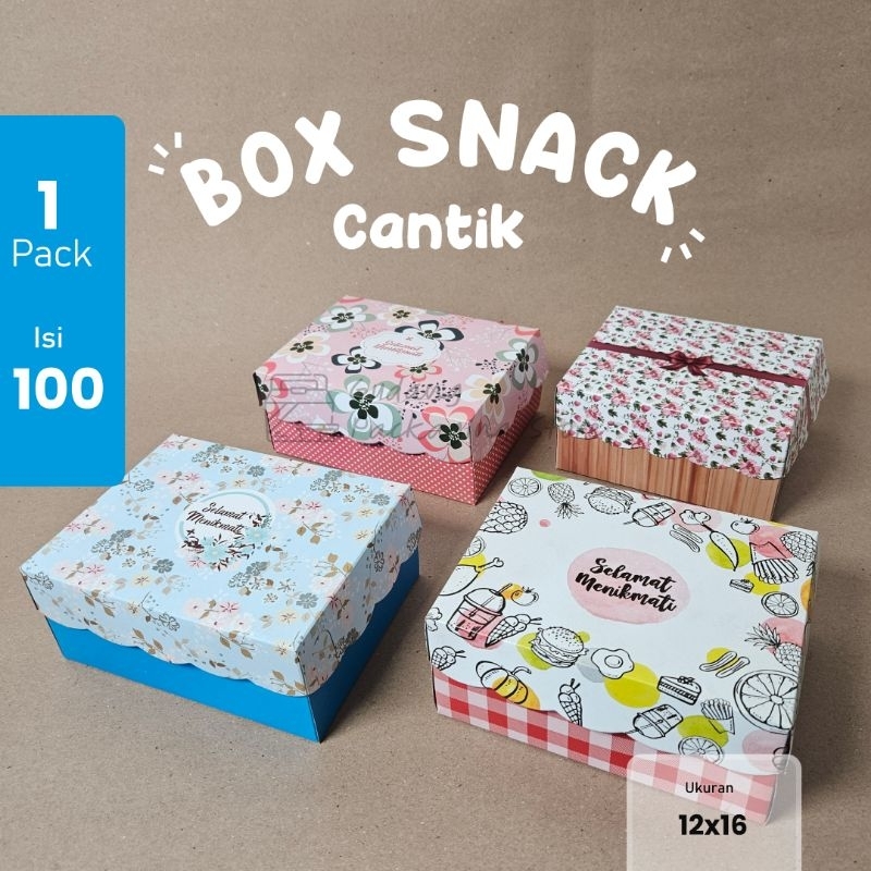 100 pcs / 12x16 / Beautiful Snack Box / Beautiful Cake Box / Cake Box ...