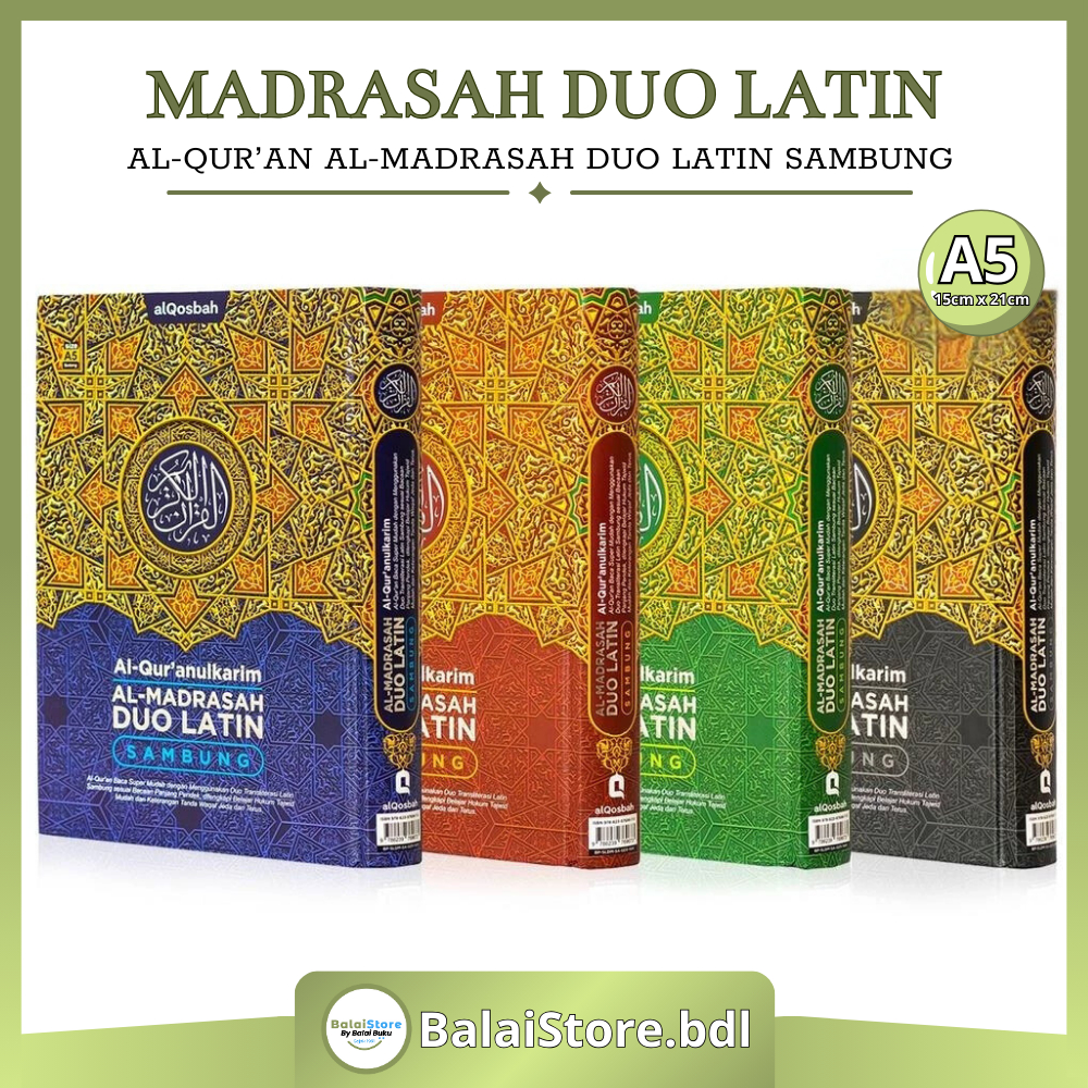 Al Quran Al Madrasah Duo Latin Connect A5 HC Mushaf Ottoman Tajwid ...