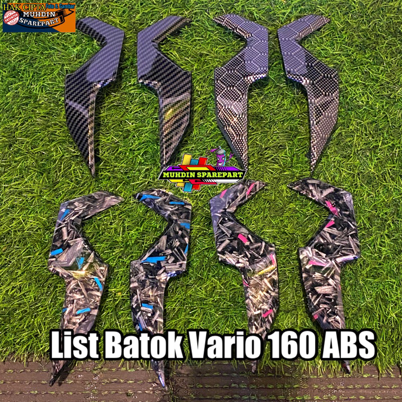 Cover List Batok vario 160 K2S Type ABS 2023/2024 Carbon Dip wtp forged ...