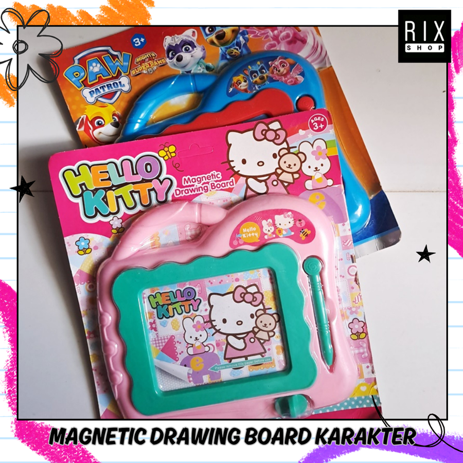 Rix Children's Toy Magnetic Board Hello Kitty / Paw Patrol Characters ...
