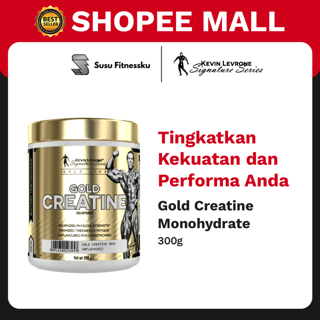 Kevin Levrone GOLD CREATINE MONOHYDRATE 300 Grams 60 Servings | Shopee Malaysia