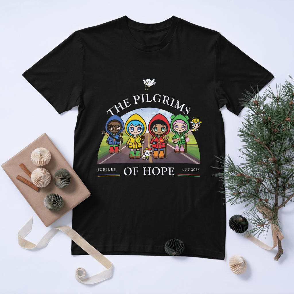 Luce Mascot Yubileum 2025 T-shirt/ PREMIUM Catholic Christian Spiritual ...