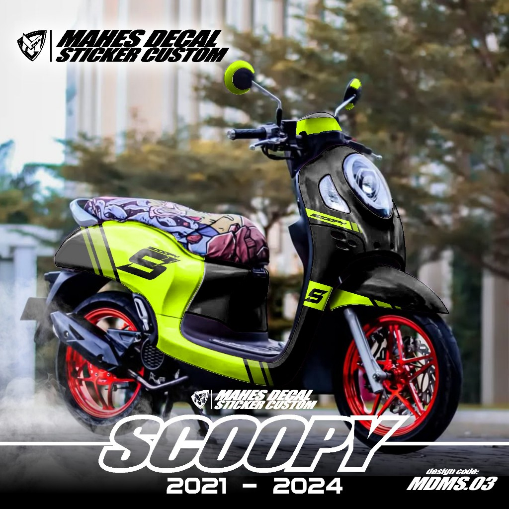 Newest Decal Sticker Honda All New Scoopy 2021 2022 2023 2024 Full body ...