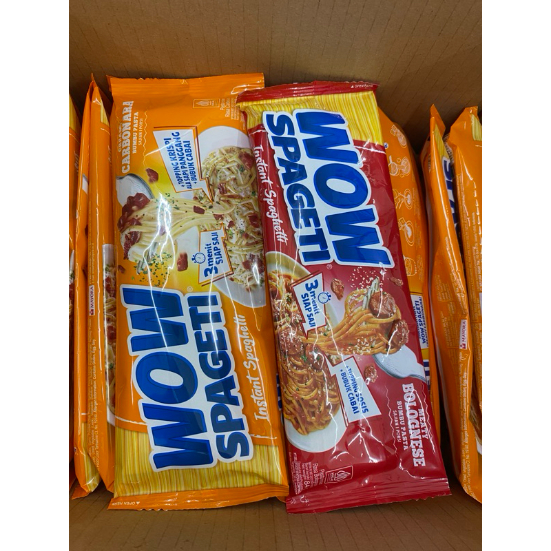 Wow Instant Spaghetti Bolognese and carbonara variants 84 g | Shopee ...