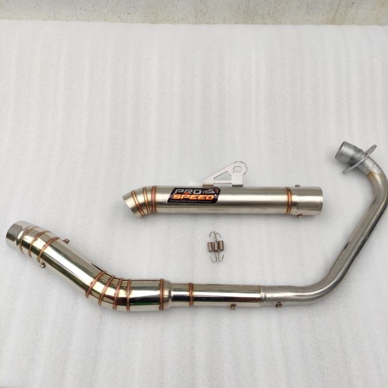 Pro speed exhaust tube type super open pipe canister 51mm 1set and big ...