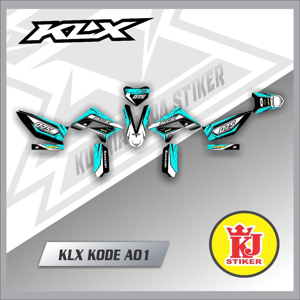 Kj STICKERS KLX Motorcycle Stickers KLX Motorcycle Striping Stickers ...