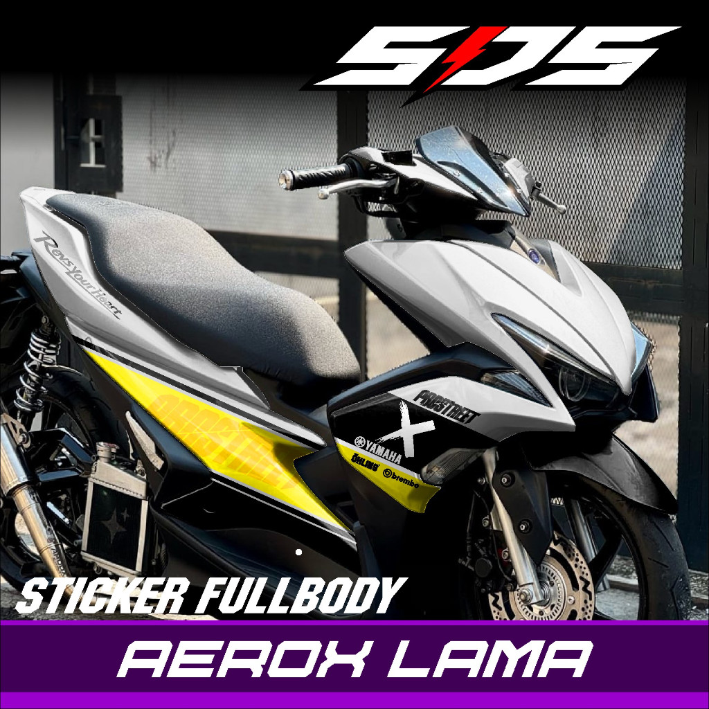 Decal Sticker Full Body Yamaha AEROX 155 NVA Motorcycle Old/Old 2016 ...