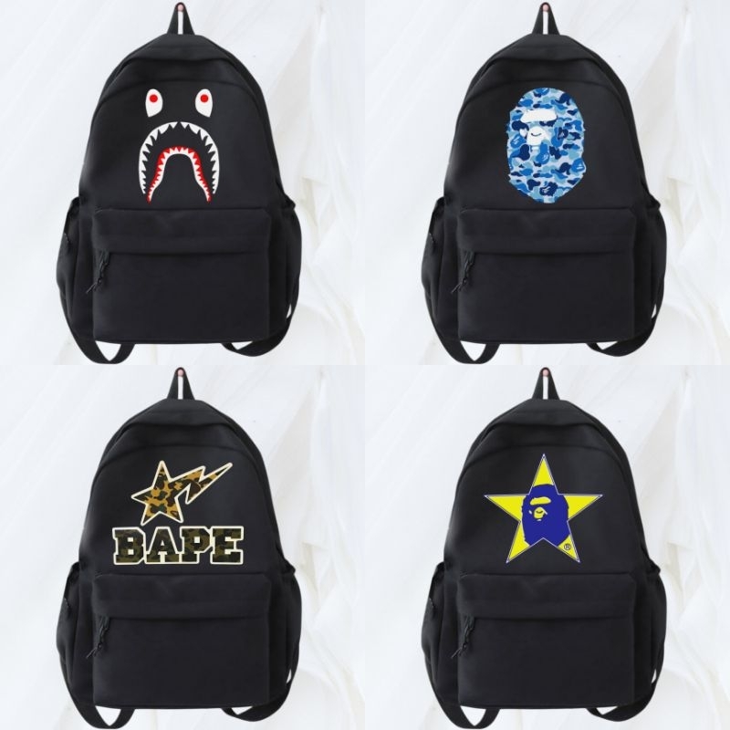 Bape A Bathing Ape Premium Cordura Canvas Distro Backpack Black ...
