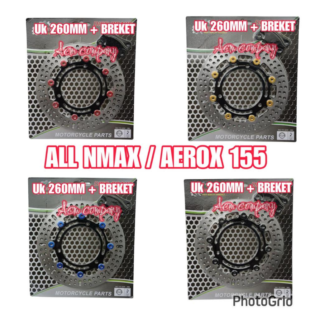 Large Front Disc Plate 260mm + NMAX TURBO / NEO NMAX OLD / NMAX NEW ...