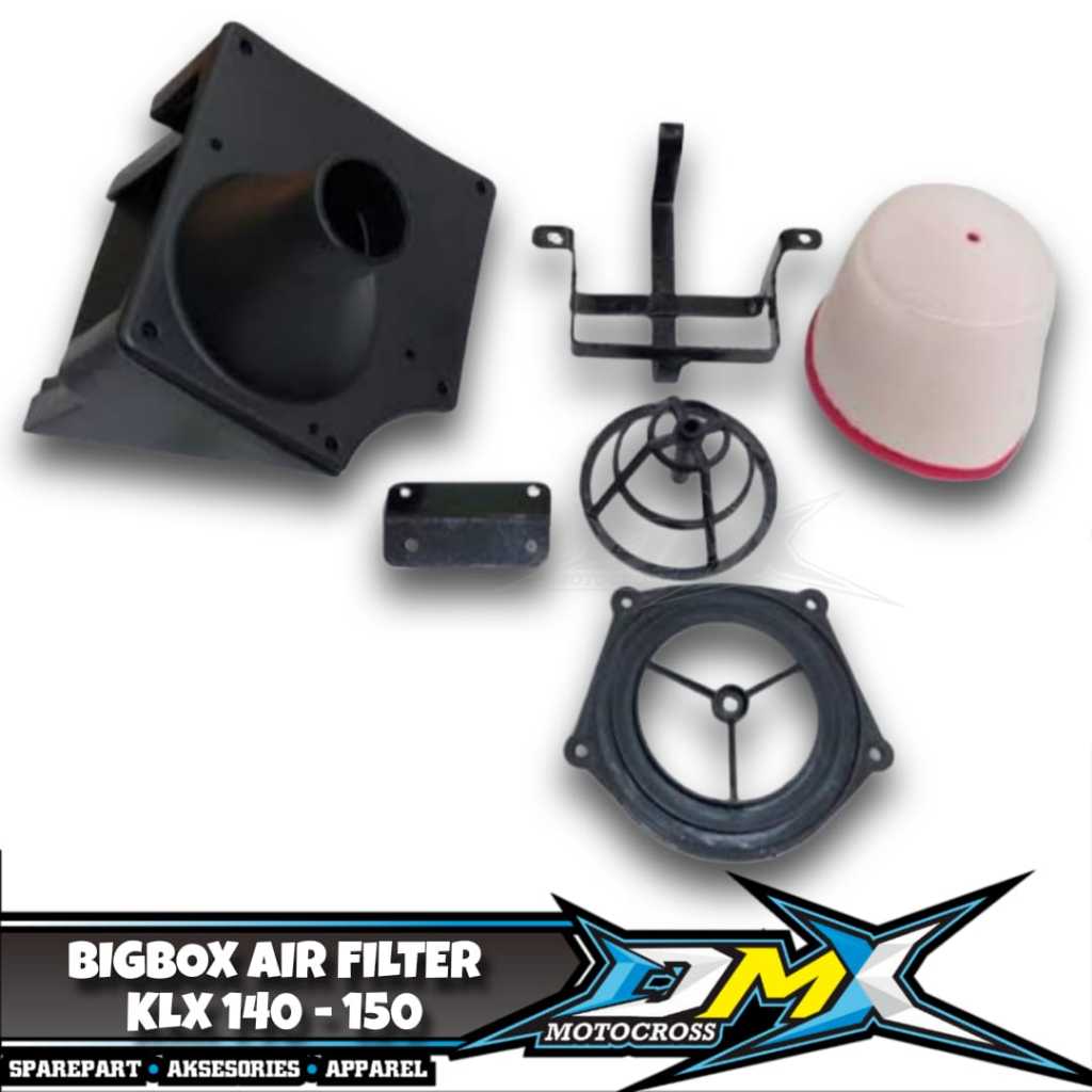 BIGBOX AIR FILTER BOX BORE UP KLX 150 AIR FILTER (BONUS FLAP FENDER ...