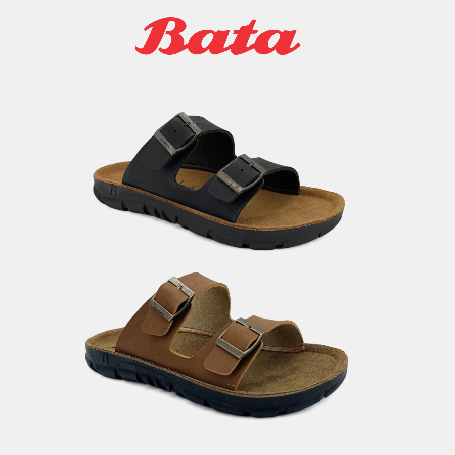 Bata MEN'S SANDALS - ENERGYZER SLIDE SANDALS ORIGINAL LEATHER | Shopee ...