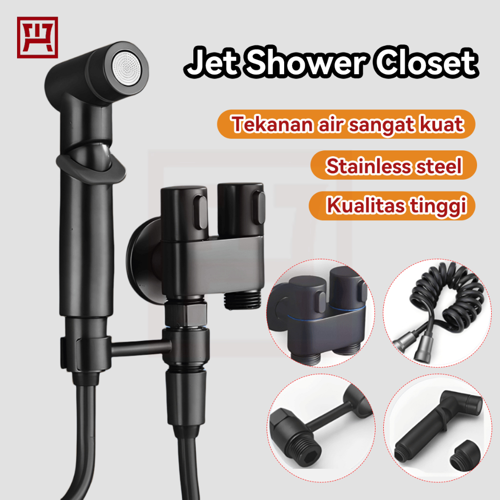 Sus304 Stainless 1 Set Jet Shower Toilet Jet Shower Bathroom Spray ...