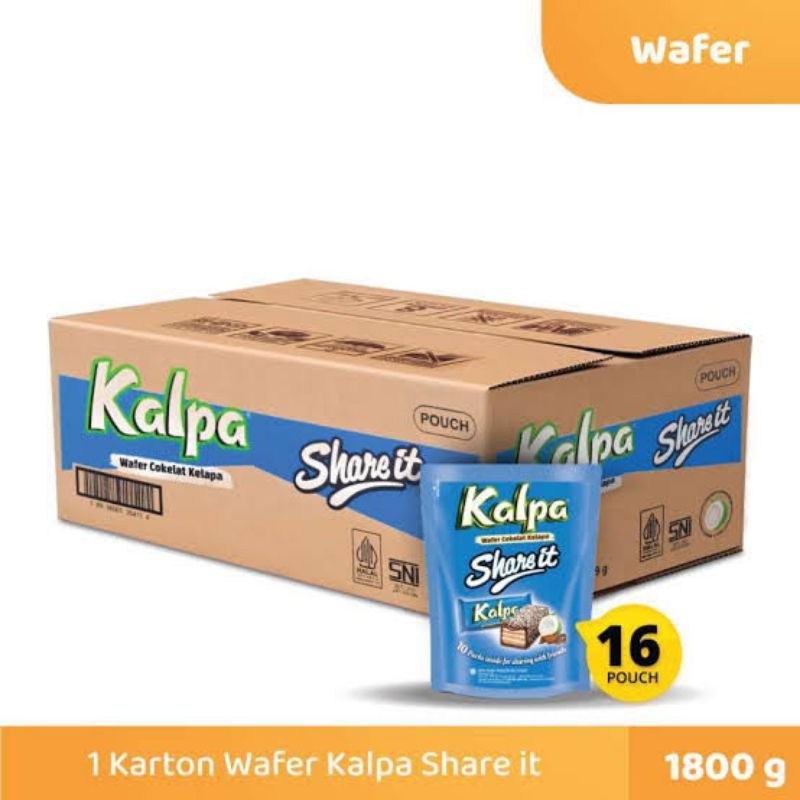 Kalpa Share it Coconut Chocolate Wafers 16 Pouches (1 box) | Shopee ...
