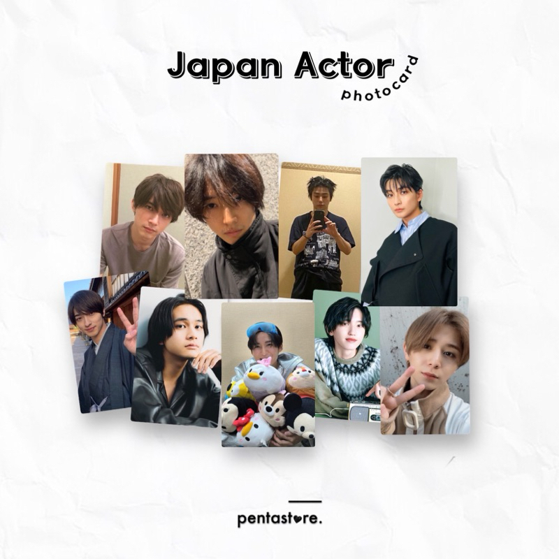 Japan Actor Photocard Ryusei Yokohama Fumiya Takashi Yamazaki Kento Ryo ...