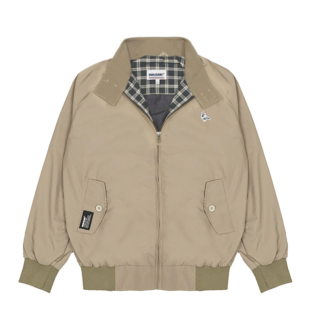 Hooligans Harrington Jacket Harry PJ - Khaki | Shopee Malaysia