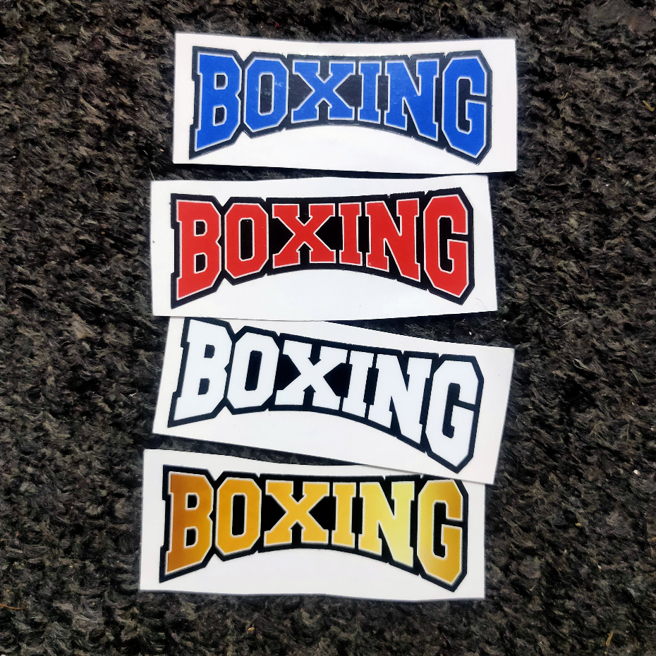 Boxing STICKERS BOXING STICKERS 1 PACKAGE CONTAINS 4 PCS | Shopee Malaysia