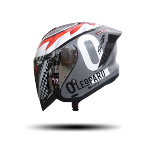 Js Armor Half Face Helmet LEOPARD IDONESIA Motif Original SNI | Shopee ...